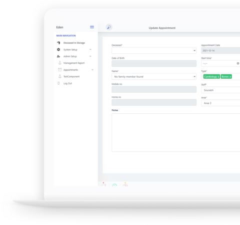 Eden Software | Mortuary and Bereavement Software suite