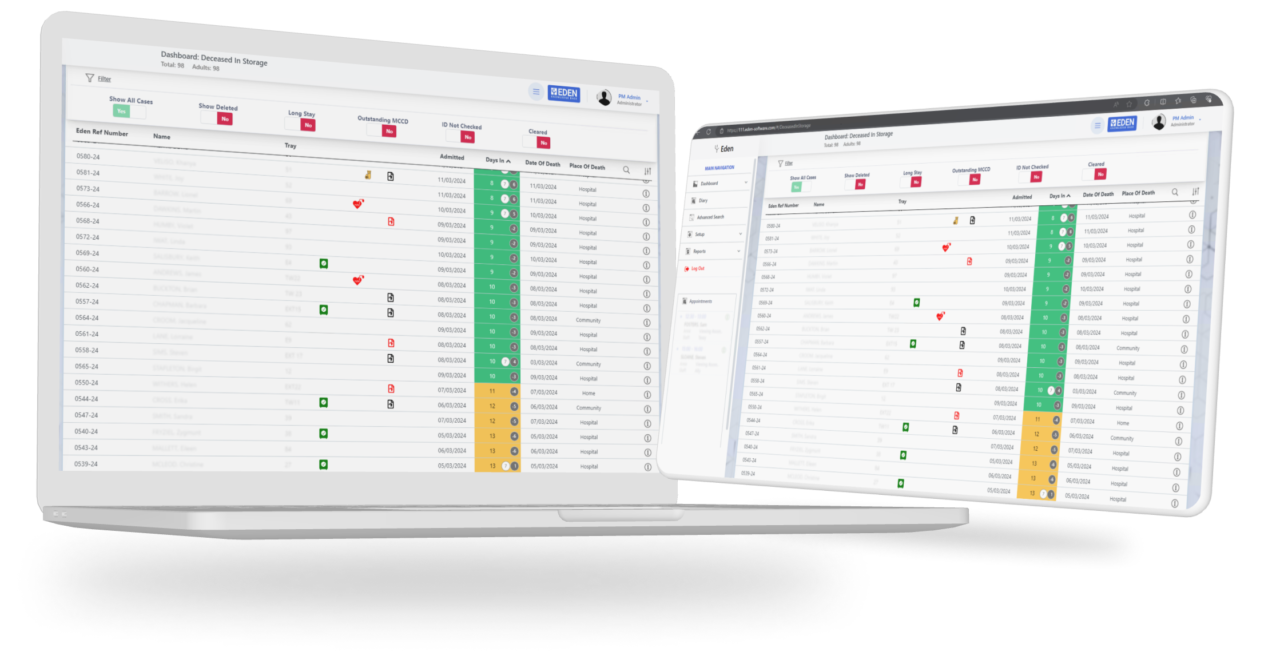 Eden Software | Mortuary and Bereavement Software suite